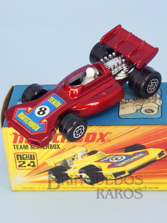 Brinquedos Raros - Team Matchbox Superfast vermelho metálico